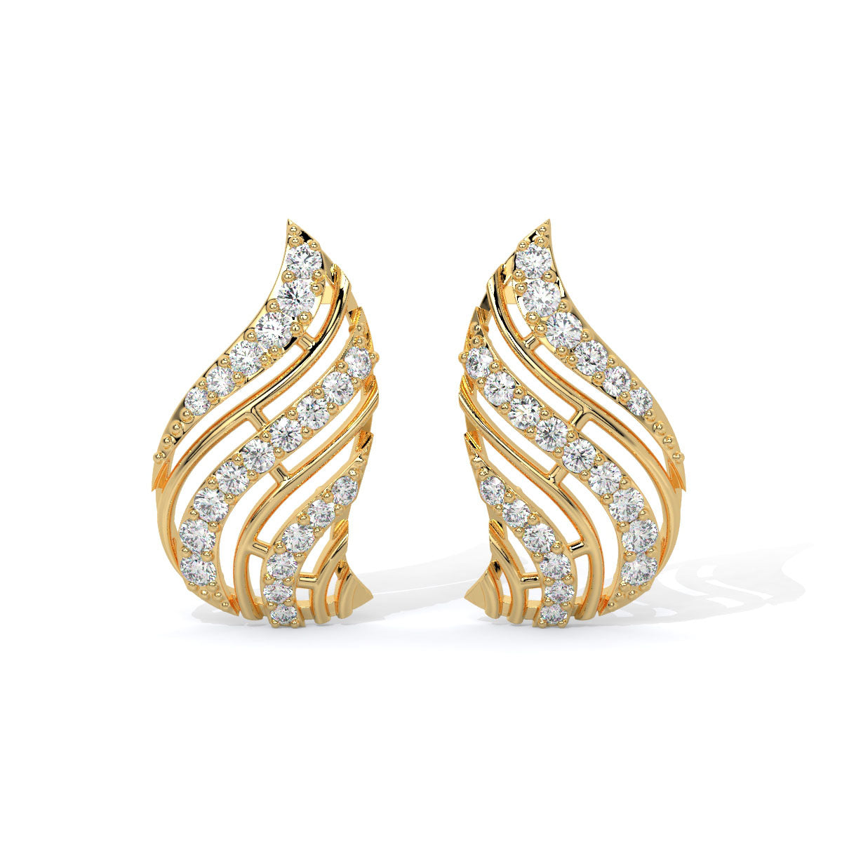 Radiant Cascade Diamond Studs – Aire
